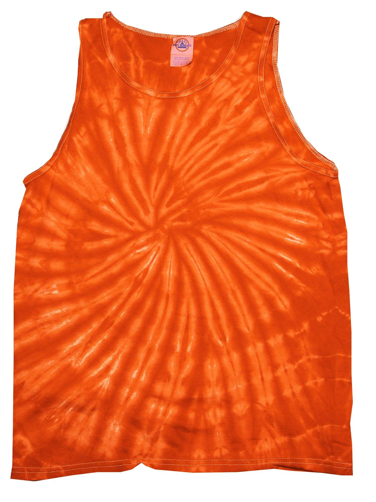 Orange Tie-Dye Tank Tops Adult | Zandy's Bargains Tie-Dye